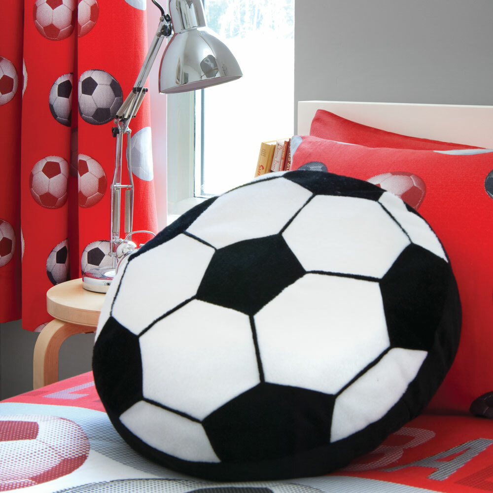 Catherine Lansfield Kids It's a Goal Multi FC Football Shaped Cushion ...