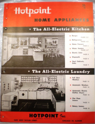 Vtg HOTPOINT GE Appliances Catalog RETRO Kitchen Ranges Ovens ...
