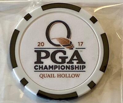 PGA Championship - 2017 - Quail Hollow - Clay Poker Chip -Golf Ball ...