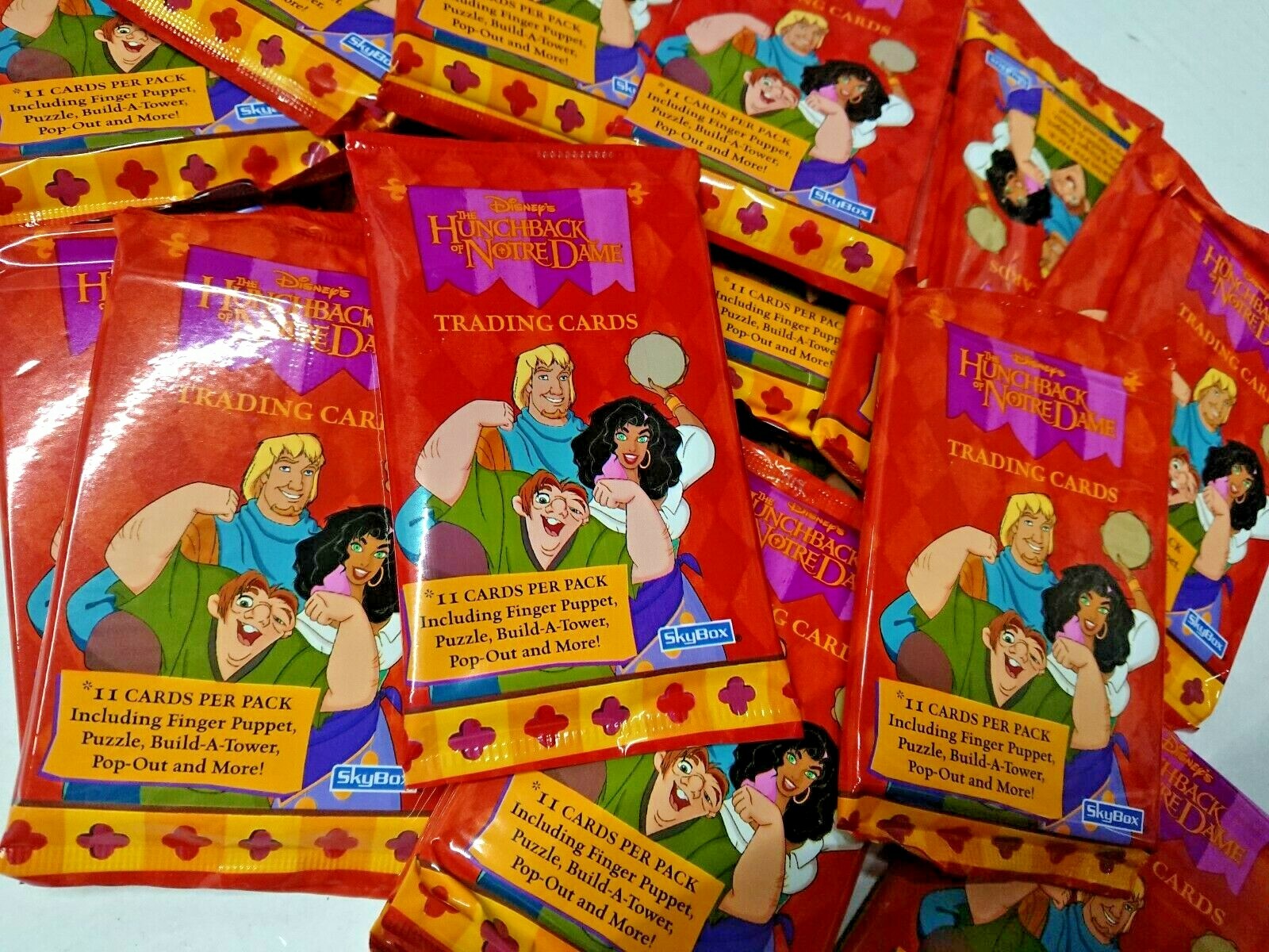 WHOLESALE LOT 120 packs 1996 Disney Hunchback of Notre Dame Skybox ...