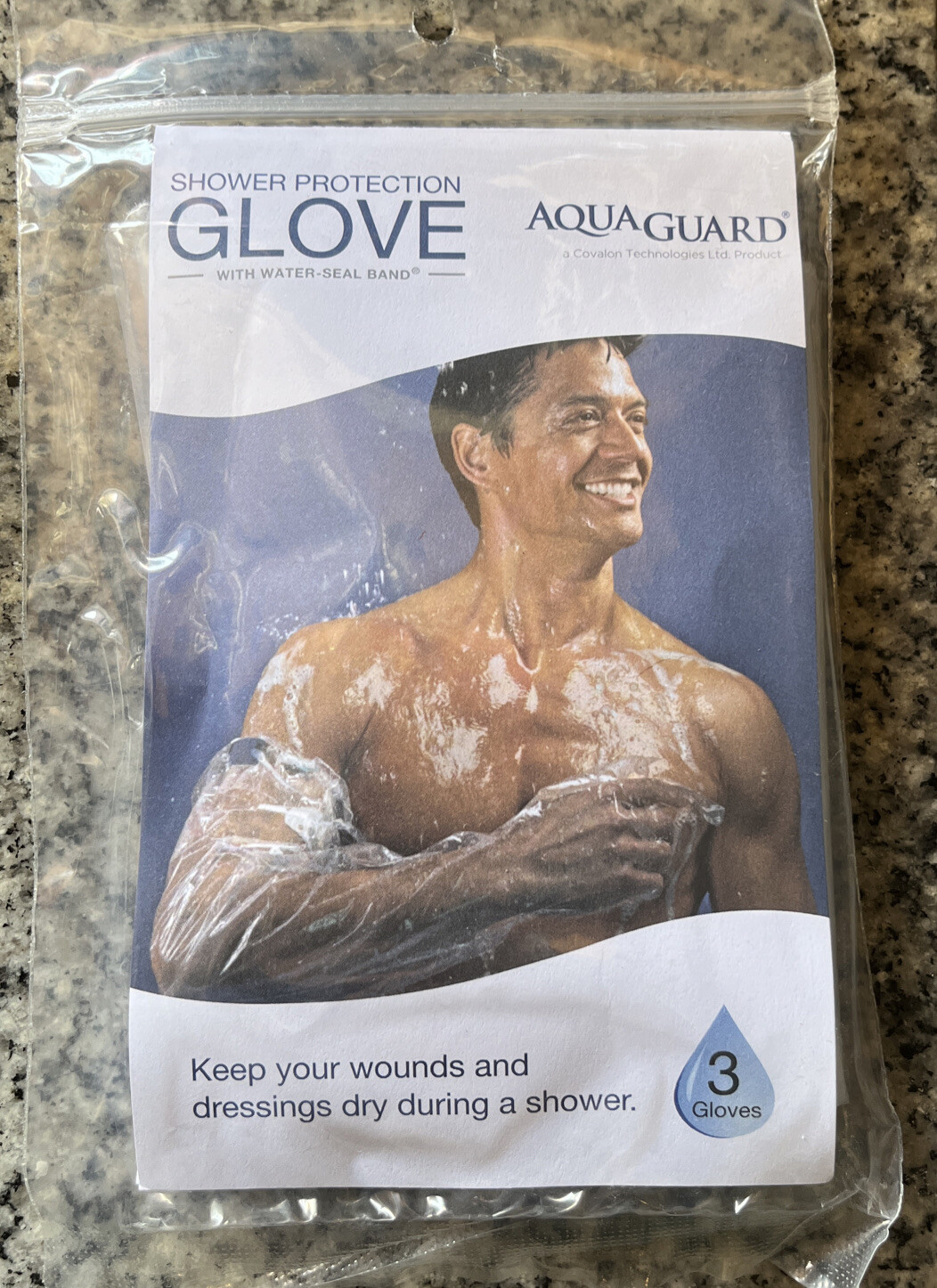 Aqua Guard Glove -Wound/Cast Protection for Showering 4 Packs Of 3 ...