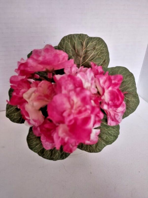ARTIFICIAL 6" Miniature African violet RASPBERRY | eBay