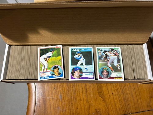 1983 Topps Baseball Complete Set #1-792 Tony Gwynn Sandberg Boggs ...