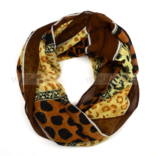 Cheetah Leopard Giraffe Animal Print Circle Loop Infinity Scarf Spring ...