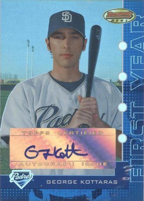 2005 Bowman's Best - George Kottaras #133 Blue /299 (AU, RC) for sale ...