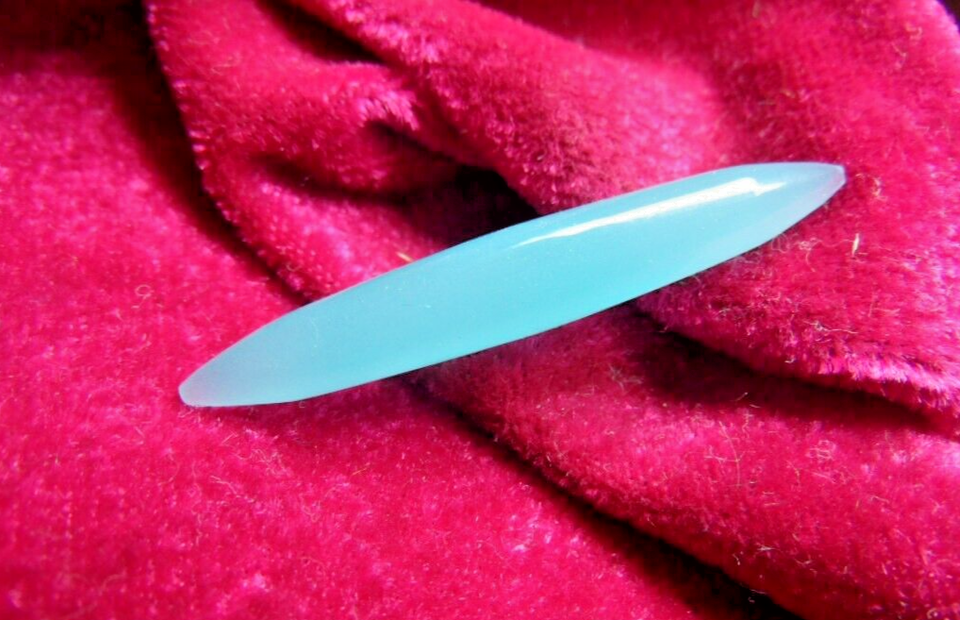 Aqua Chalcedony Bone Septum Tusk, Nose Tusk Body Jewelry, Size 2mm to ...