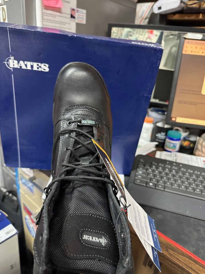 Bates UNIFORM INSULATED STEEL TOE 8" SIDE ZIP BOOT Mens EO2320 NEW IN ...