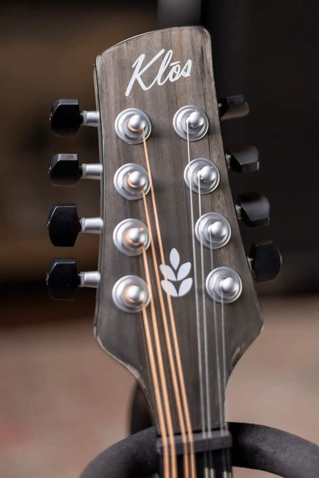 Klos Full Carbon Deluxe Acoustic/Electric Mandolin - Carbon Timber with ...