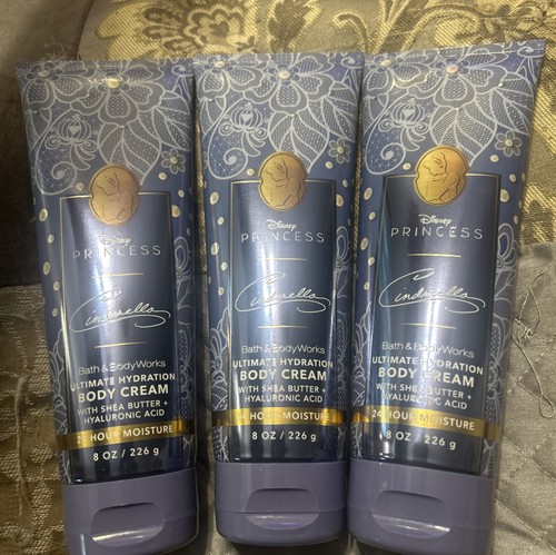 3 Bath & Body Works DISNEY PRINCESS CINDERELLA Body Cream-24 Hour ...