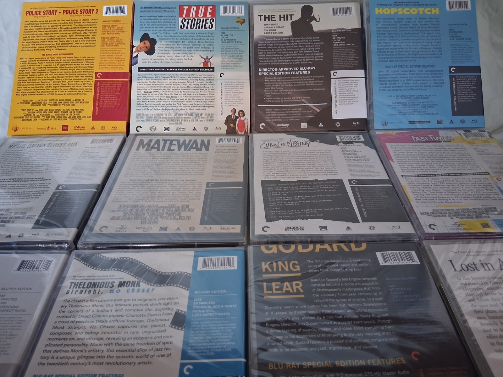 Lot of 12 Criterion Collection films NEW Blu-ray | eBay