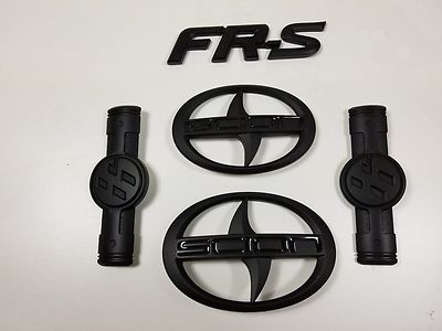 SET of 5 SCION FR-S black front, rear and side emblems Fast Shipping | eBay