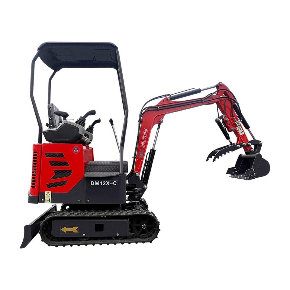 AGT DM12X-C Mini Excavator 13.5HP 1Ton Digger Tracked Crawler B&S Gas ...