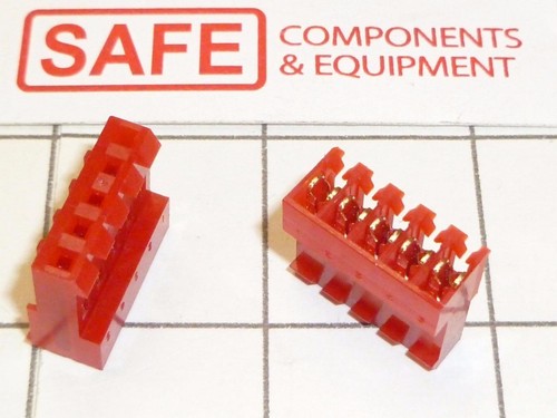 3-640440-5 AMP TYCO MTA-100 Connector RED 5-Pin Plug Female Straight ...