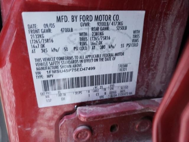 2000-2005 Ford Excursion Complete Overhead Console Assembly Compass ...