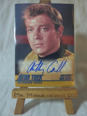 Star Trek Original Series season 1 autograph A8 Anthony Call Lieutenant ...