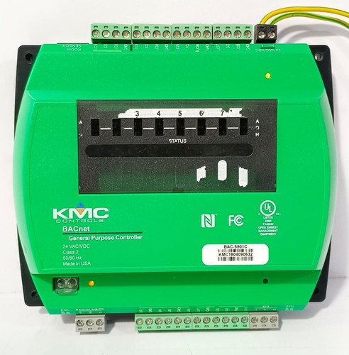 KMC CONTROLS BAC-5901C BACnet 24 VAC/VDC GENERAL PURPOSE CONTROLLER | eBay