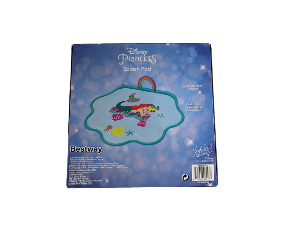 Bestway Disney Princess Little Mermaid Water Sprinkler Splash Pad Toy ...