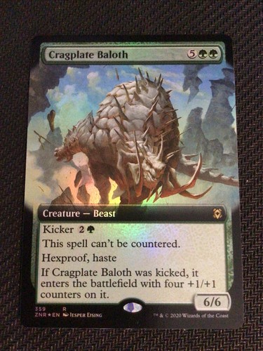 Cragplate Baloth (Extended Art) Zendikar Rising Foil for sale online | eBay