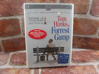 Forrest Gump (DVD, 1994, Collector's Edition) Tom Hanks NEW SEALED ...