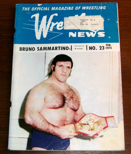 WRESTLING NEWS #23 February 1974 Bruno Sammartino, Billy Graham, The ...