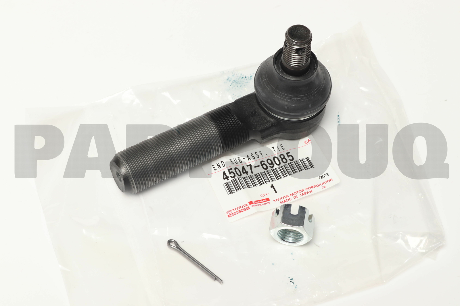 4504769085 Genuine Toyota END SUB-ASSY, TIE ROD, RH/LH 45047-69085 | eBay