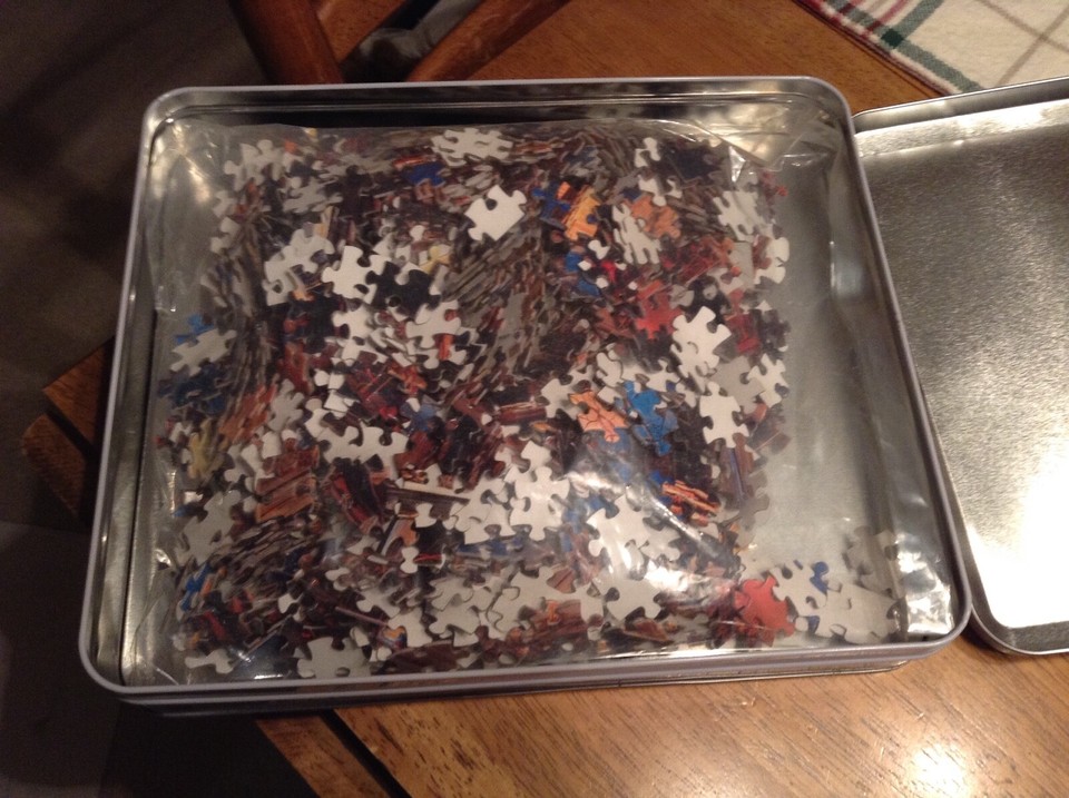 SURE LOX "Simpler Times"Jigsaw Puzzle 1500 Pcs. Metal Tin Antique Truck ...