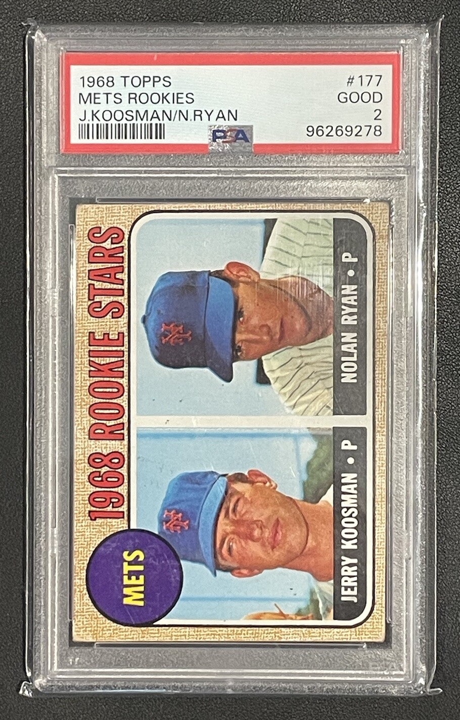 1968 Topps Mets Rookies - Nolan Ryan & Jerry Koosman RC # 177 PSA 2 | eBay