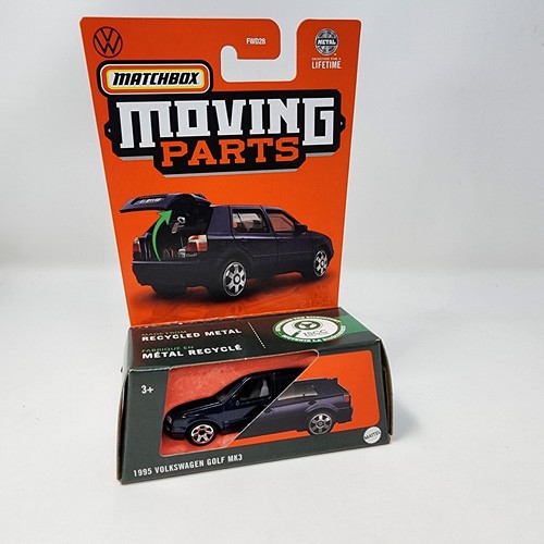 1995 Volkswagen Golf MK3 * Dark Blue * 2024 Matchbox Moving Parts Case ...