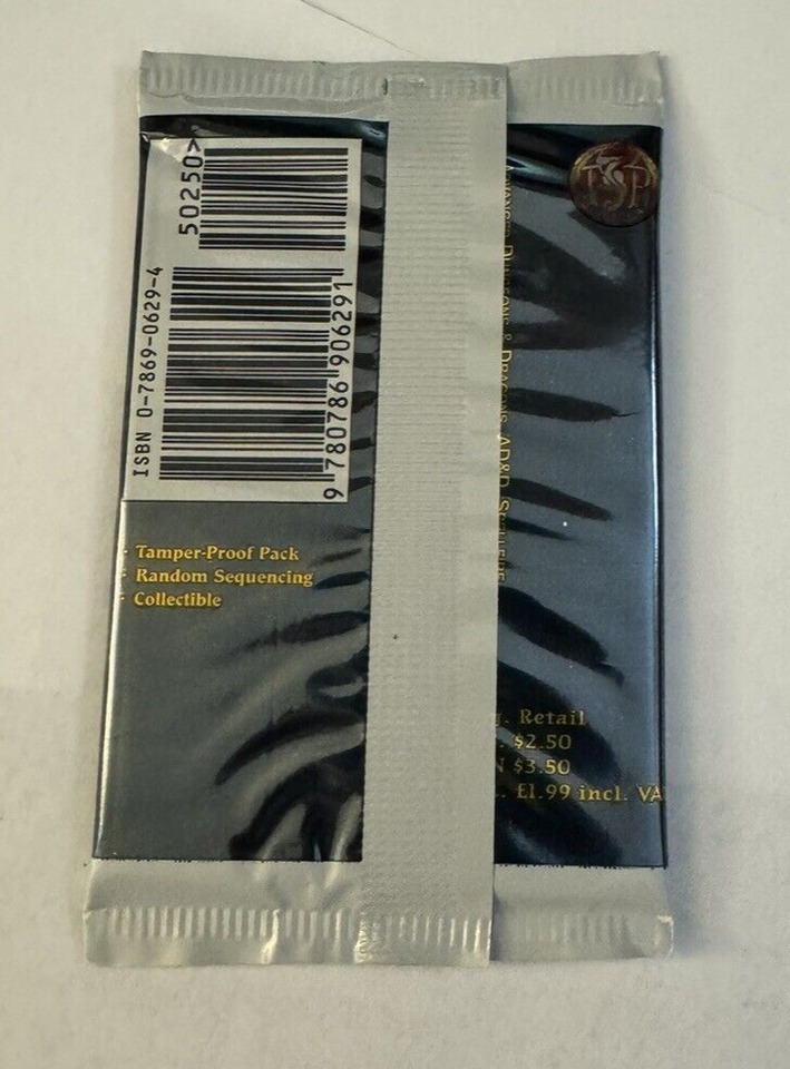 Spellfire Draconomicon Booster Pack CCG TCG Set 10 TSR AD&D New Factory ...