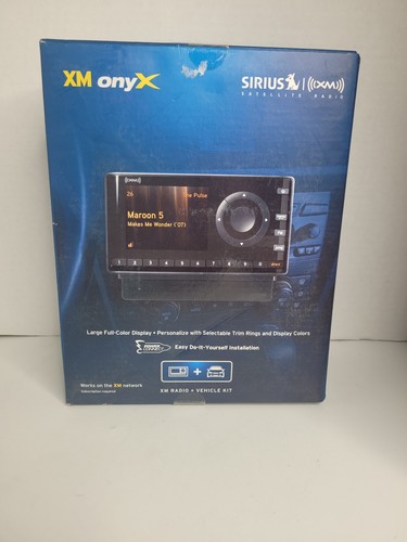 Sirius XM Onyx Dock & Play Satellite Radio & Vehicle Kit Model XDNX1V1 ...