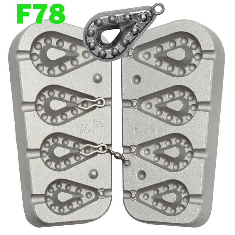Fishing Moulds Grip Pear Bomb lead weight mould carp ledgering Cheap ...