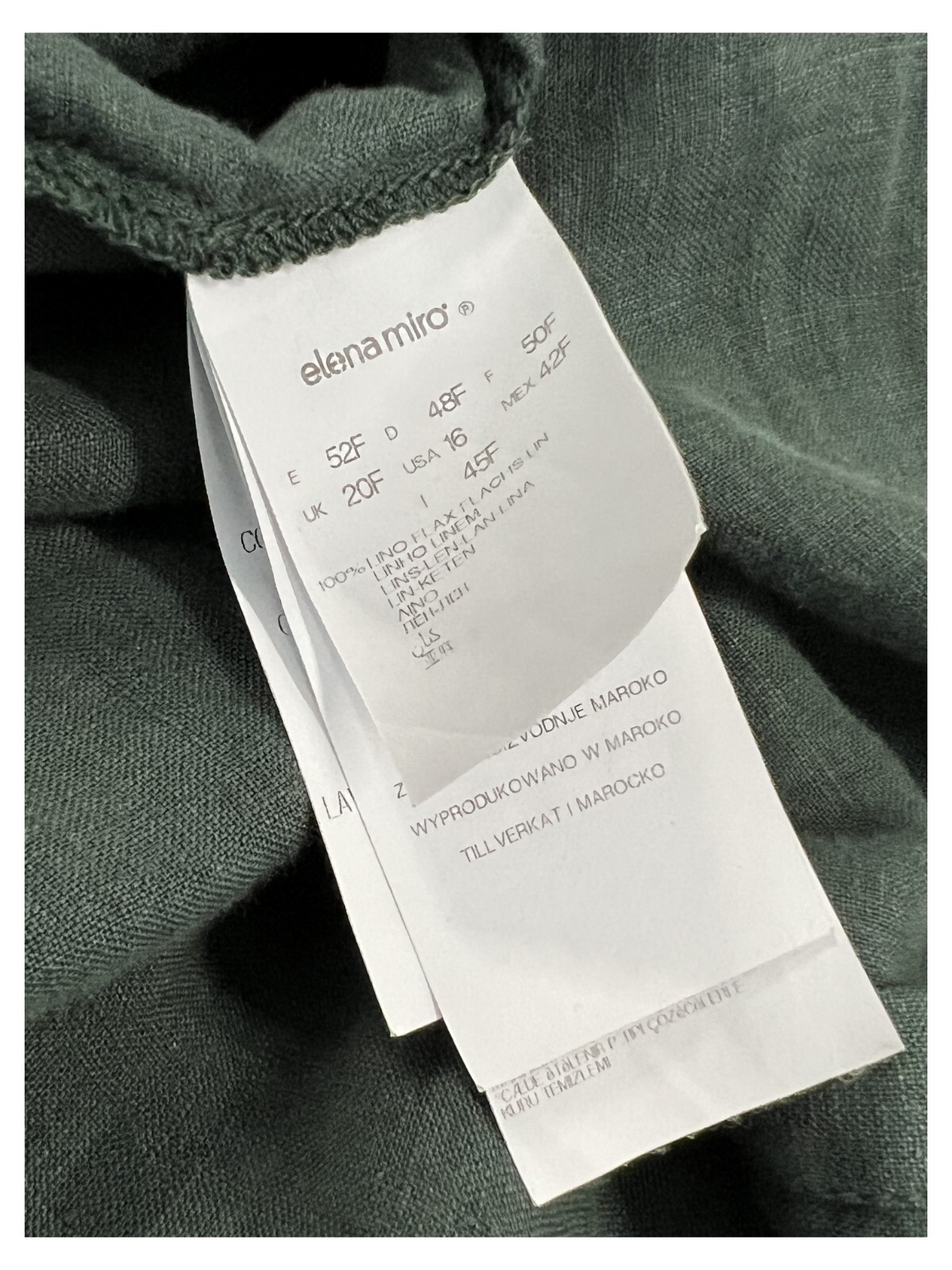 ELENA MIRò Women's Shirt Over 5083 T0017C 100% Linen | eBay