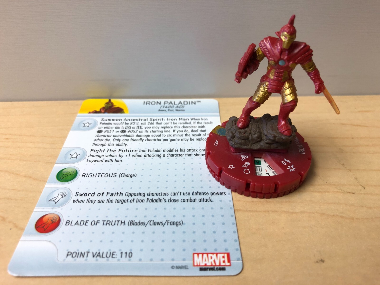 Heroclix Marvel Invincible Iron Man set Iron Paladin #053 Chase | eBay