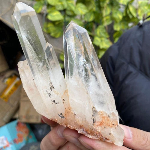 470g Natural Clear White Quartz Crystal Cluster Rough Healing Specimen ...