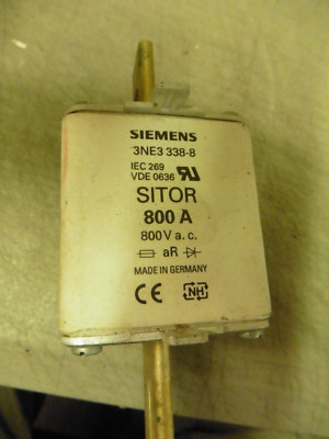 NEW Old SITOR Siemens 3NE3 338-8 Fuse 800A | eBay