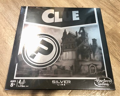 New Sealed Clue Silver Line Edition Board Game Hasbro Gaming Exclusive ...