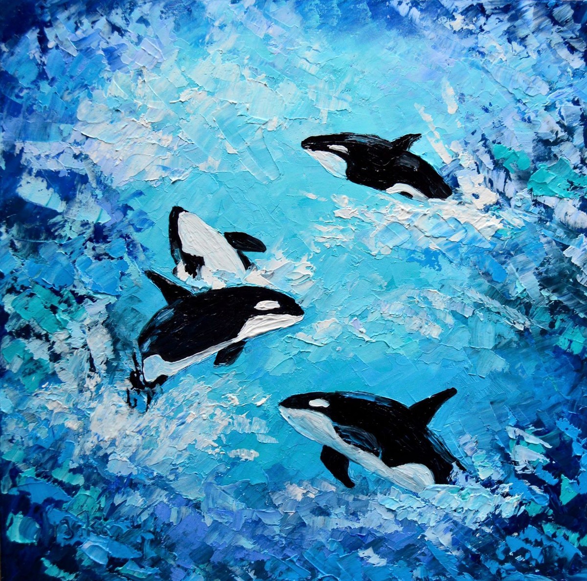 Orca Whale Painting