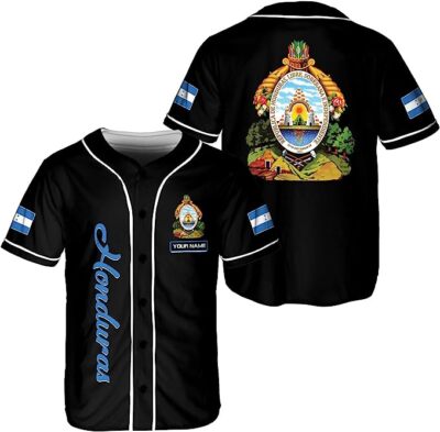 Personalized Honduras Baseball Jersey Shirt, Honduras Jersey, Honduras ...