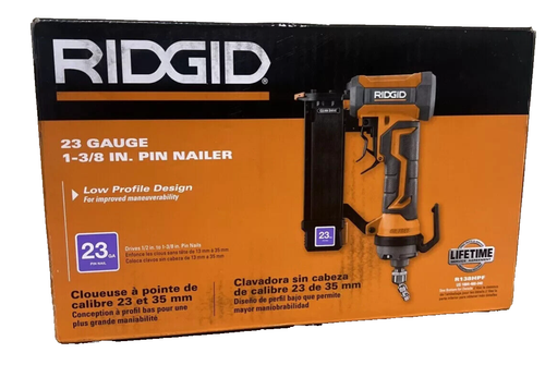 RIDGID R138HPF 23 Gauge 1 -3/8 Headless Pin Nailer with Dry-Fire ...