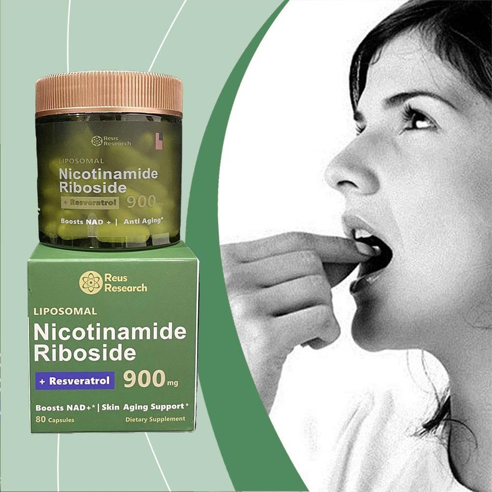 1/2X-Reus Research NAD+Supplement Caps for Skin Aging Support,Energy ...