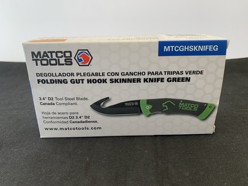 Matco Tools Folding Gut Hook Knife - Green | eBay