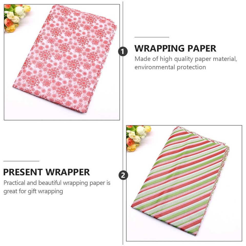 50Pcs Christmas Series Tissue Paper DIY Gift Wrapping Paper ( Type ...