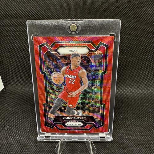 JIMMY BUTLER 2023-24 PANINI PRIZM BASKETBALL RED RUBY WAVE HEAT Q3497 ...