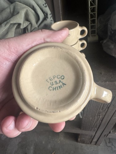 Vintage TEPCO FLT Mugs Friendship Love Truth Odd Fellows Ware Set Of 4 ...