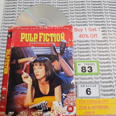 Pulp fiction DVD disc and artwork only. Save £s. Eco. | eBay UK