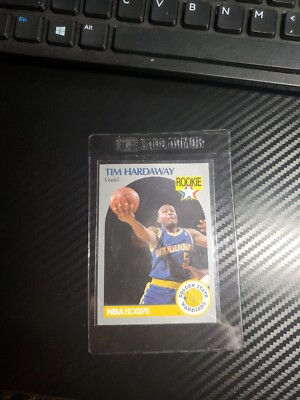 1990 Tim Hardaway Rookie Card NBA Hoops Golden State Warriors #113 | eBay
