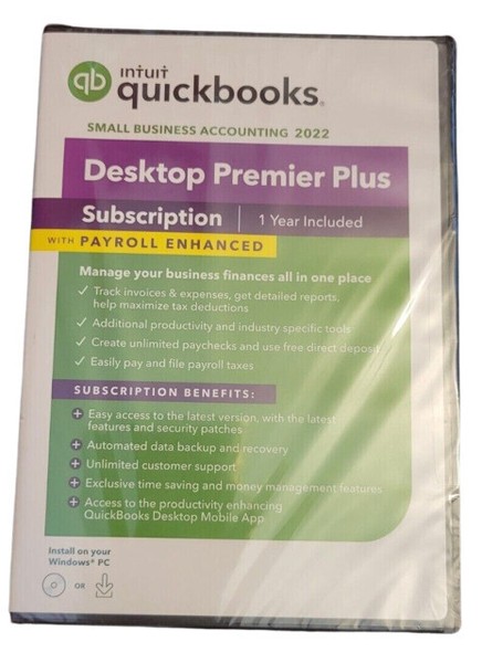 QuickBooks Desktop Premier Plus Accounting Subscription - INT940800F110 ...