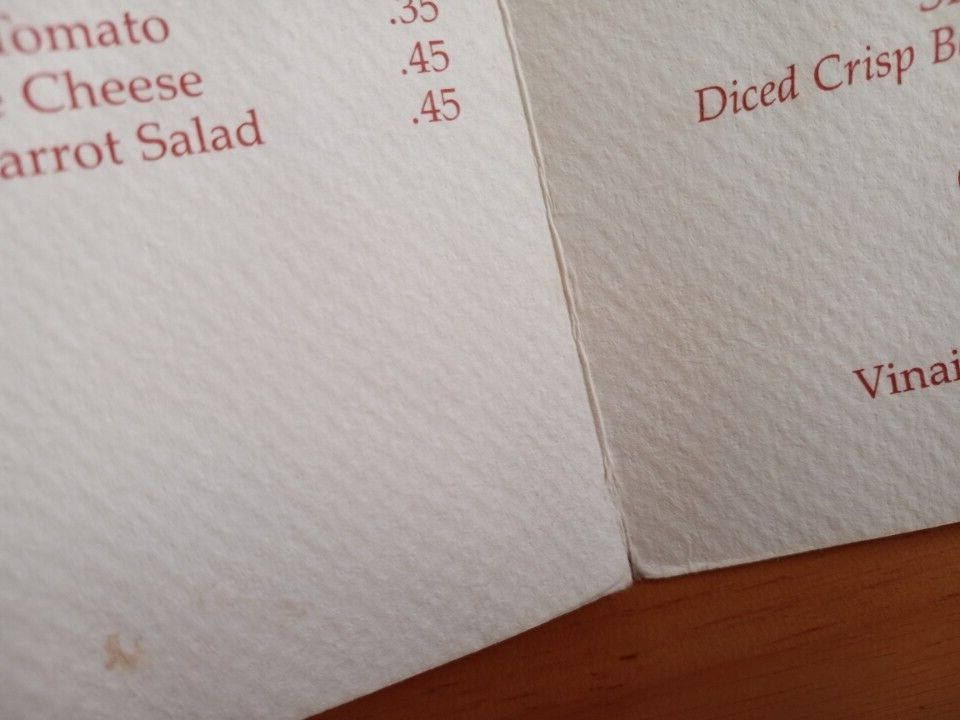 Vintage 20th Century Fox Studio THE COMMISSARY Lot Restaurant Menu | eBay