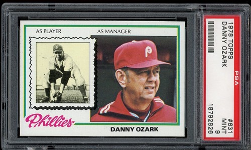 1978 Topps Baseball #631 Danny Ozark PSA 9 | eBay