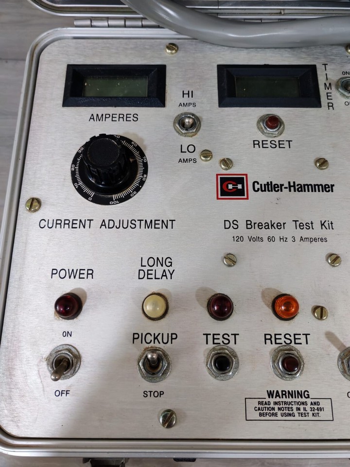 CUTLER-HAMMER DC 140D481G03 REV 21 A070216-1 DS BREAKER TEST KIT 120V ...